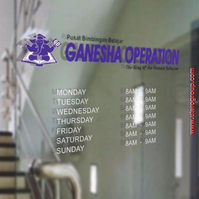 Detail Produk : Stiker Cutting Ganesha Operation | Utero Advertising